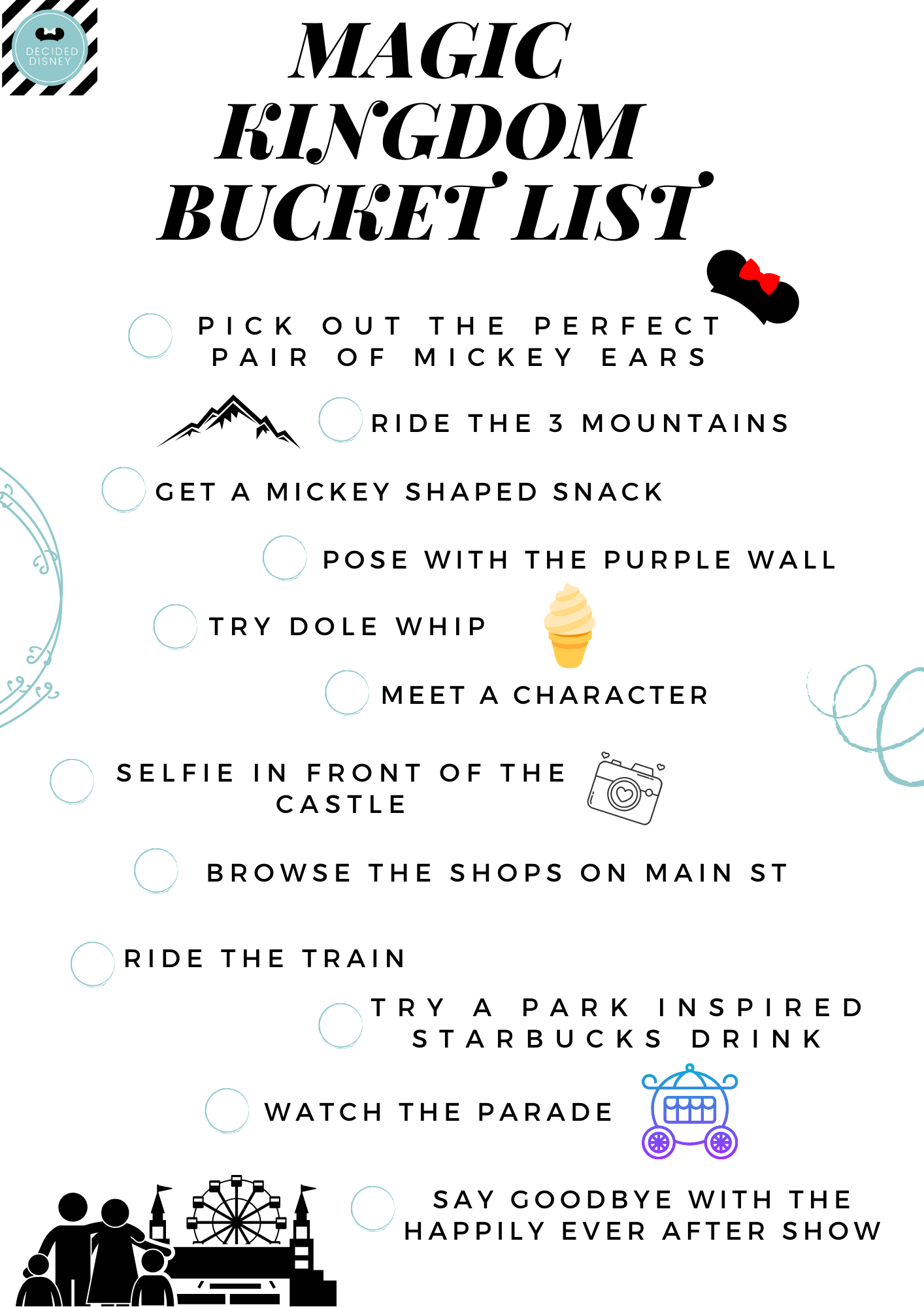 MAGIC KINGDOM BUCKET LIST – 1 day itinerary | Decided Disney